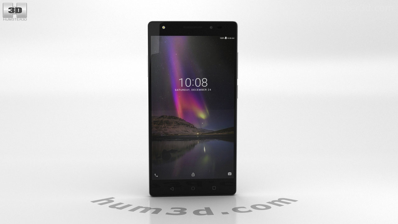 360 view of Lenovo Phab 2 Plus Gunmetal Grey 3D model - 3DModels store