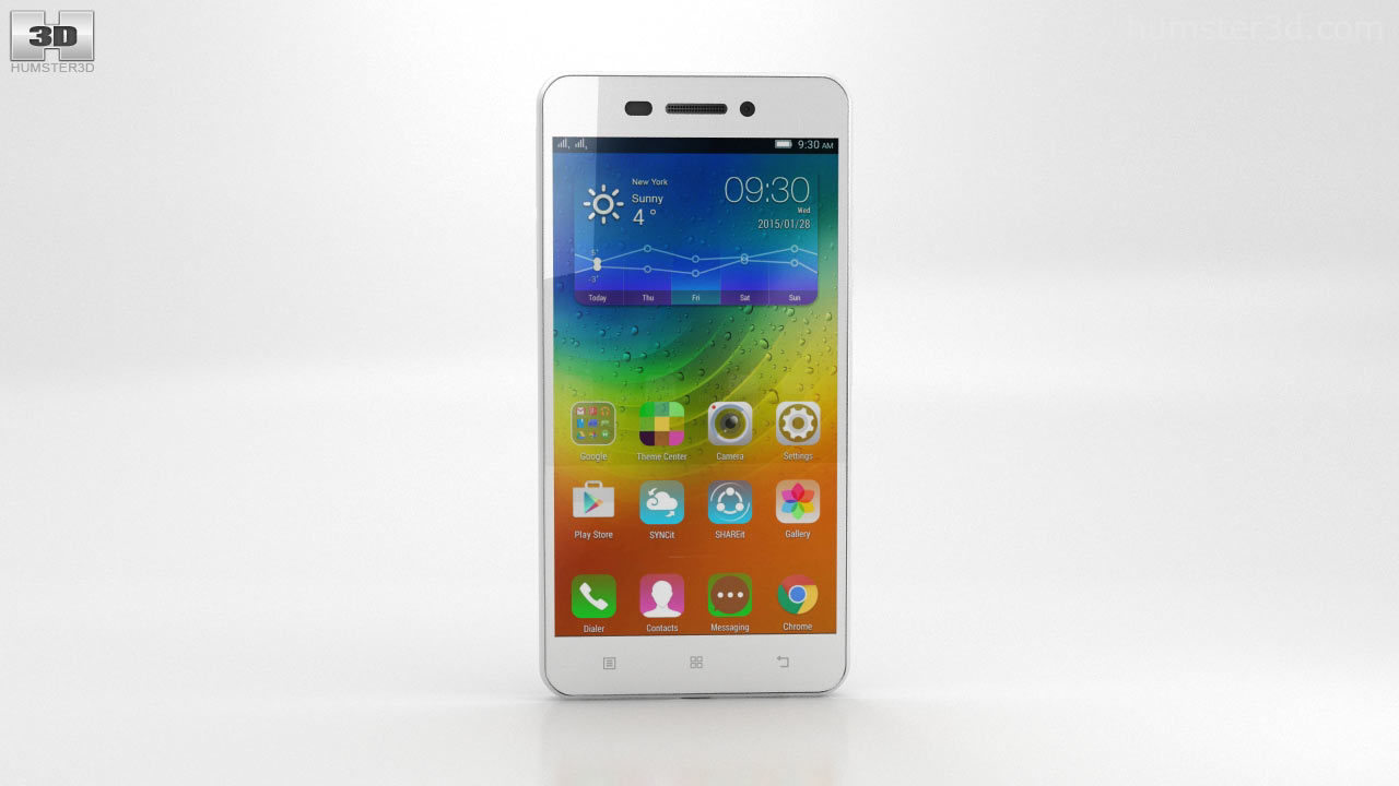 360 view of Lenovo S60 Pearl White 3D model - 3DModels store