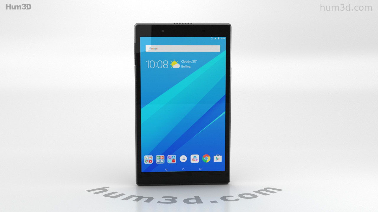 360 view of Lenovo Tab 4 8 Black 3D model - 3DModels store