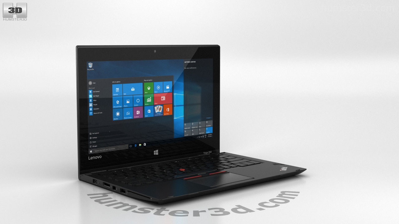 360 view of Lenovo ThinkPad Yoga 260 3D model - 3DModels store