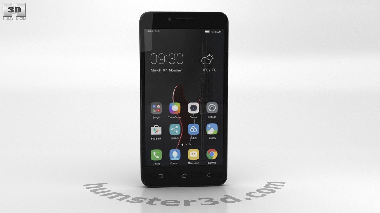 360 view of Lenovo Vibe C Black 3D model - 3DModels store