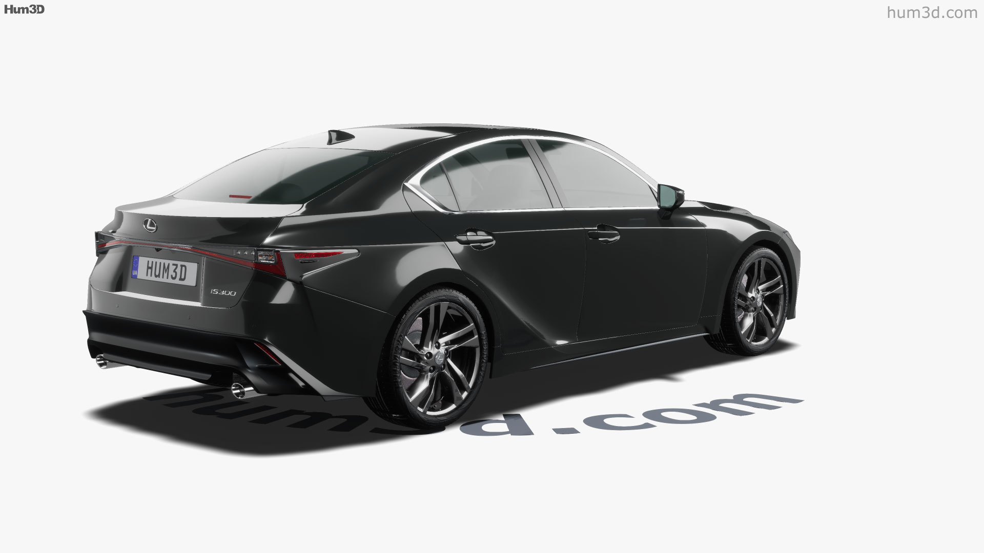 360 view of Lexus IS 2022 3D model - 3DModels store