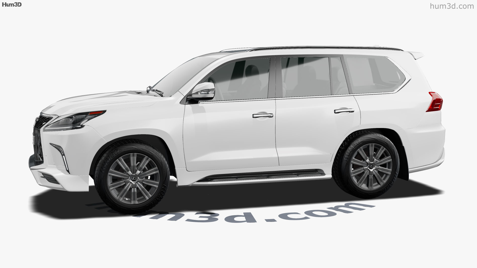 360 view of Lexus LX Sport Package US-spec 2021 3D model - 3DModels store