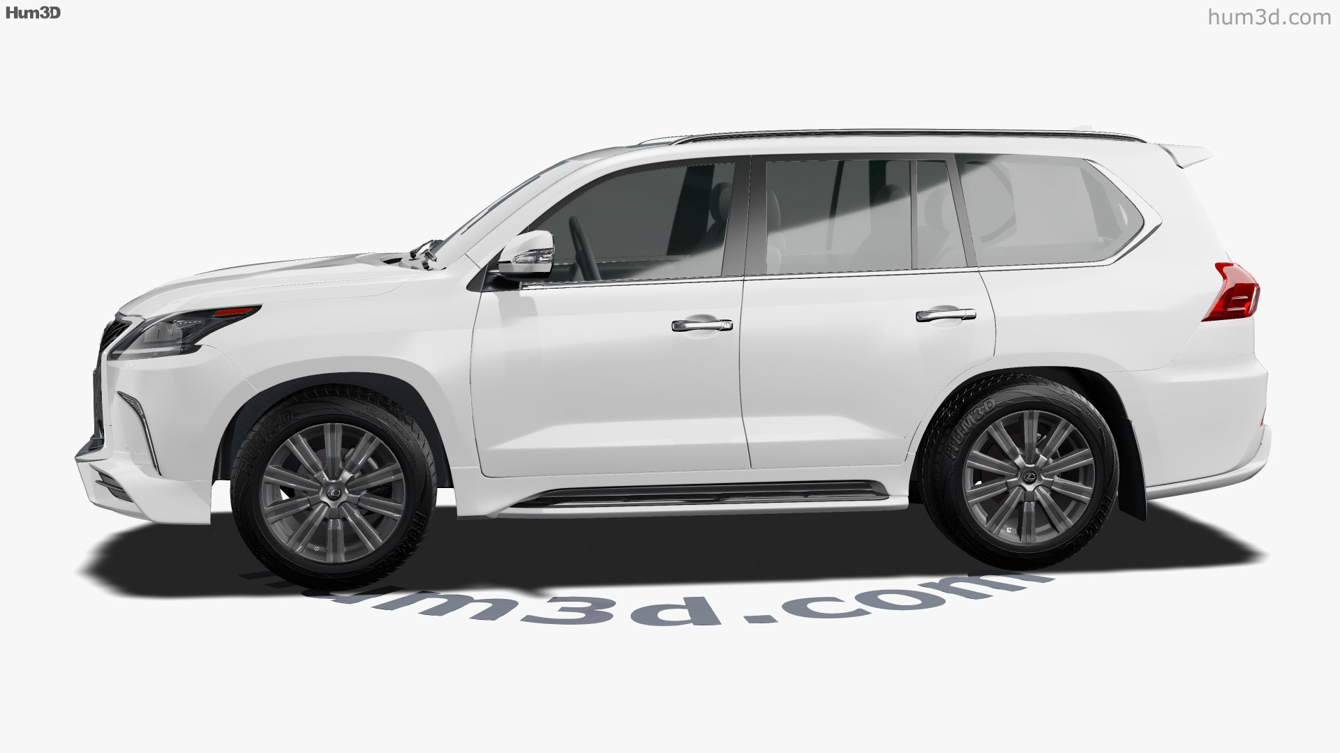 360 view of Lexus LX Sport Package US-spec 2021 3D model - 3DModels store