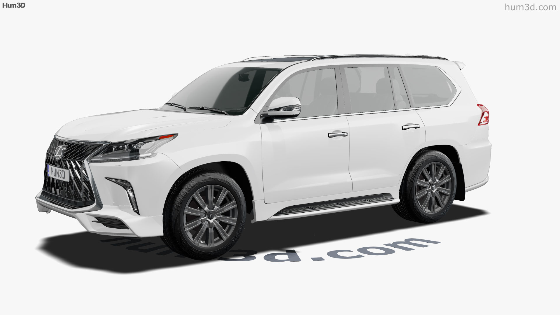 360 view of Lexus LX Sport Package US-spec 2021 3D model - 3DModels store