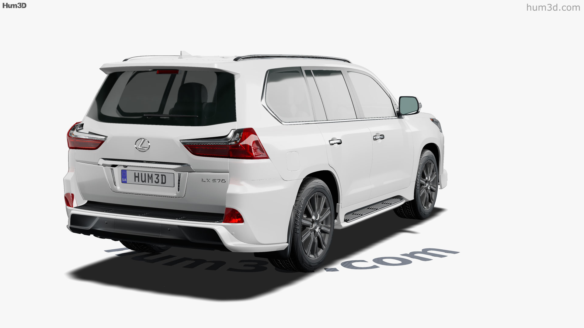 360 view of Lexus LX Sport Package US-spec 2021 3D model - 3DModels store