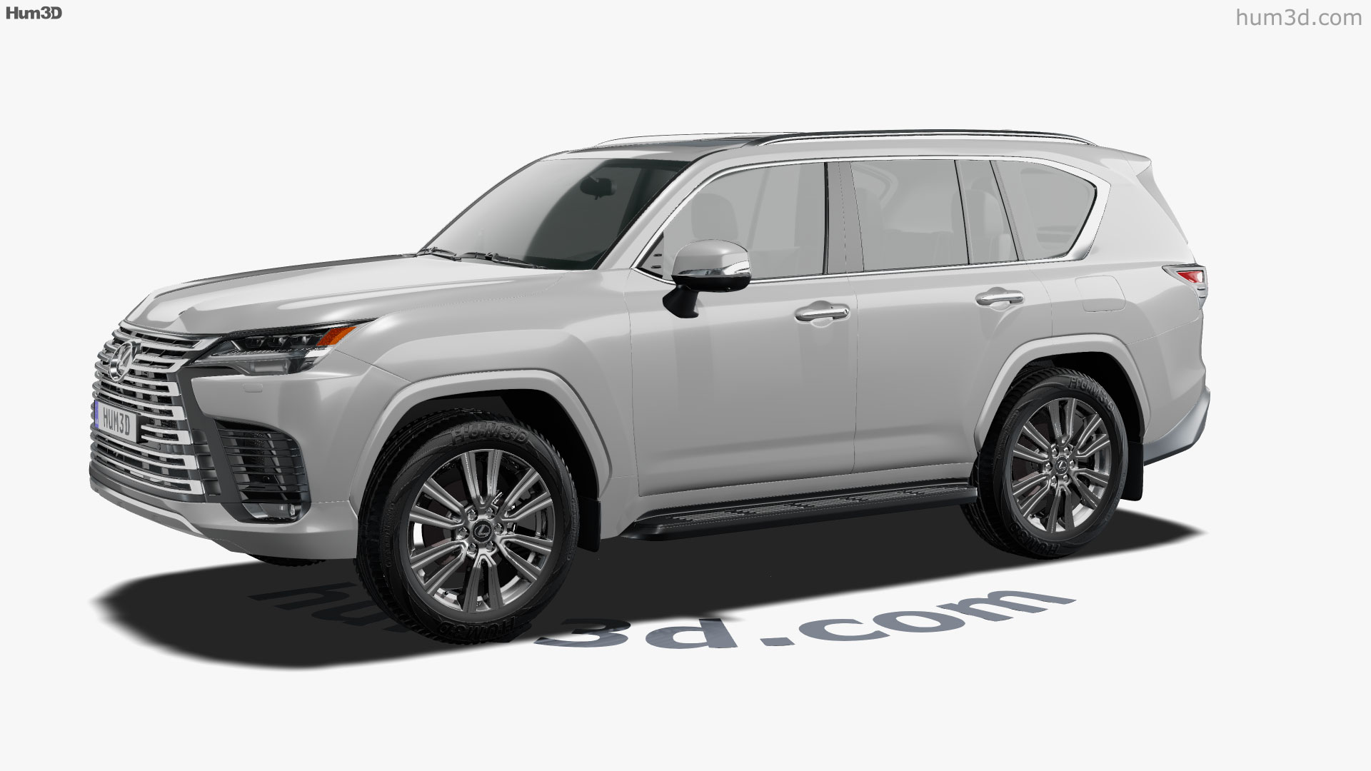 360 view of Lexus LX 600 2024 3D model - 3DModels store