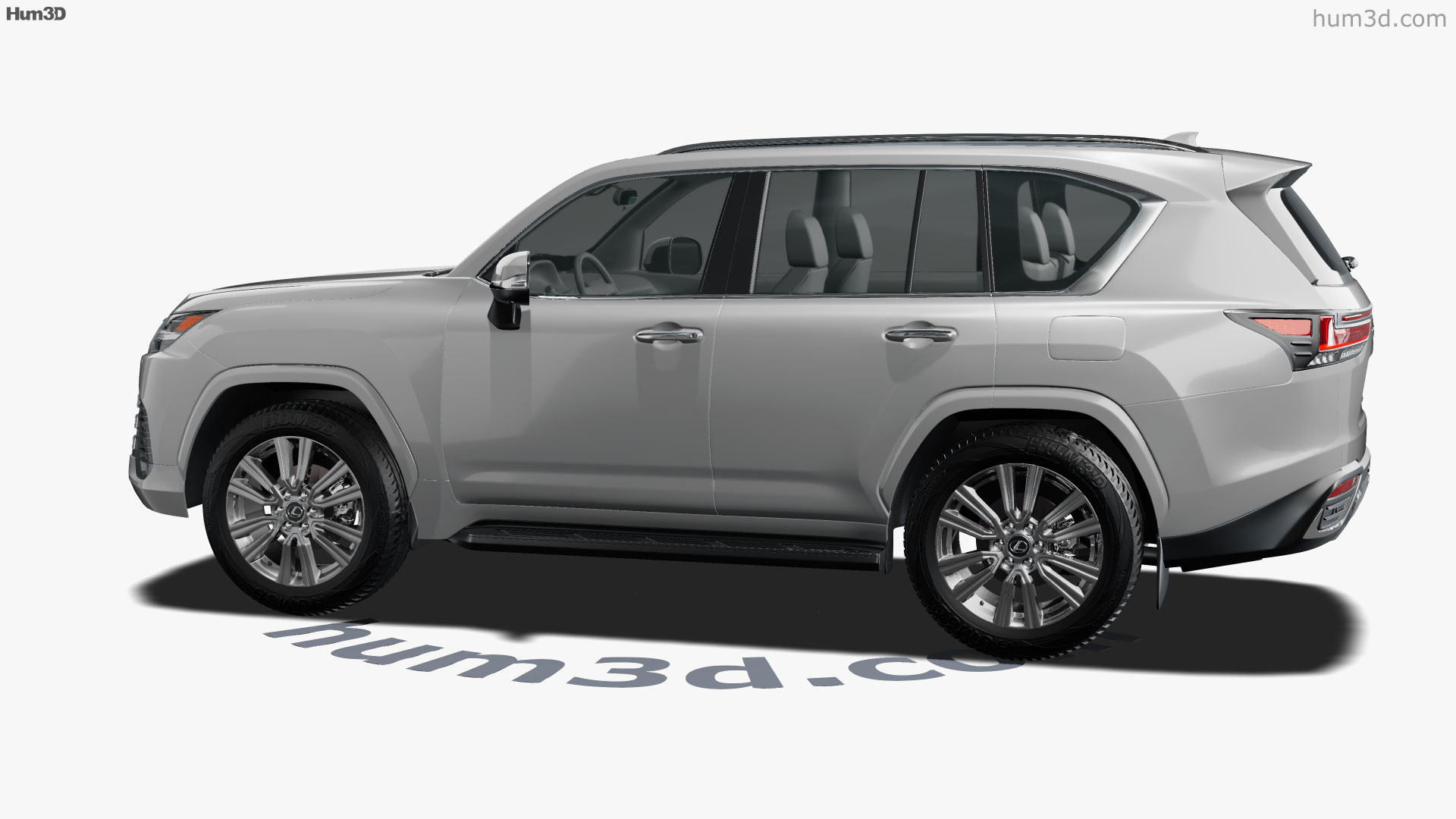 360 view of Lexus LX 600 2024 3D model - 3DModels store