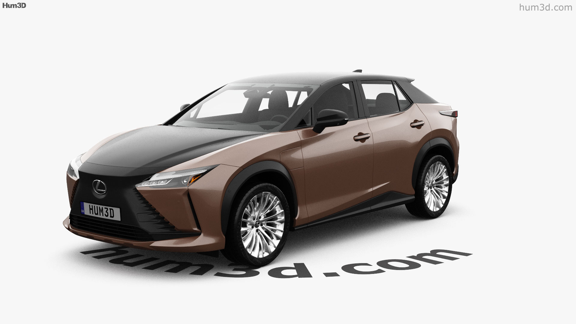 360 view of Lexus RZ 450e 2024 3D model - 3DModels store