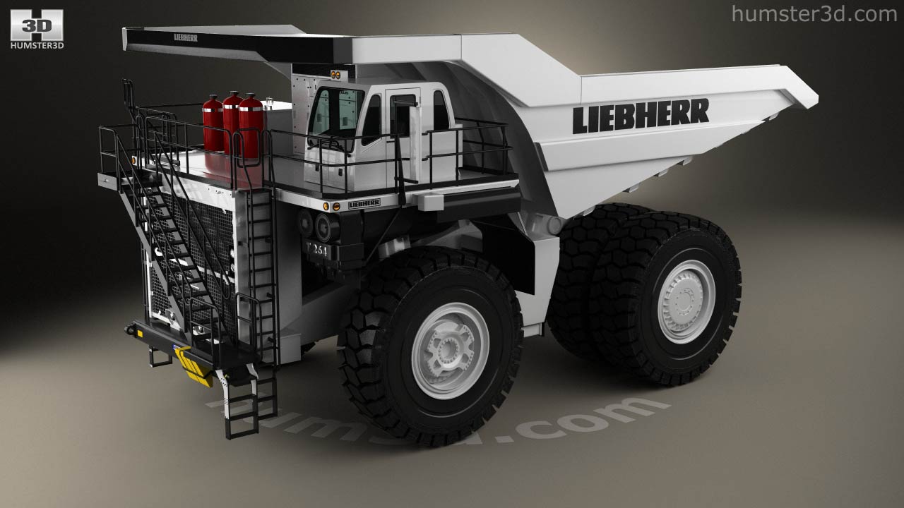 360 view of Liebherr T 264 Dump Truck 2017 3D model - 3DModels store