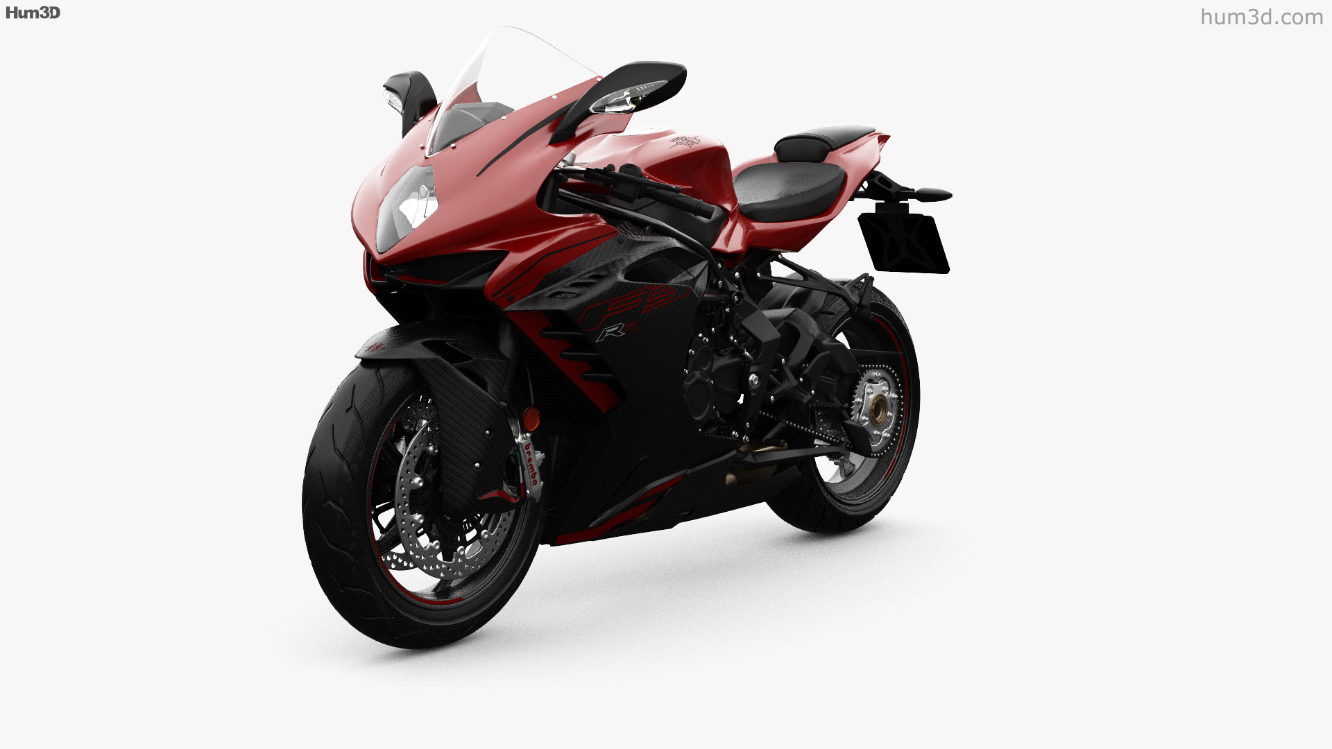 360 view of MV Agusta F3 RR 2025 3D model - 3DModels store