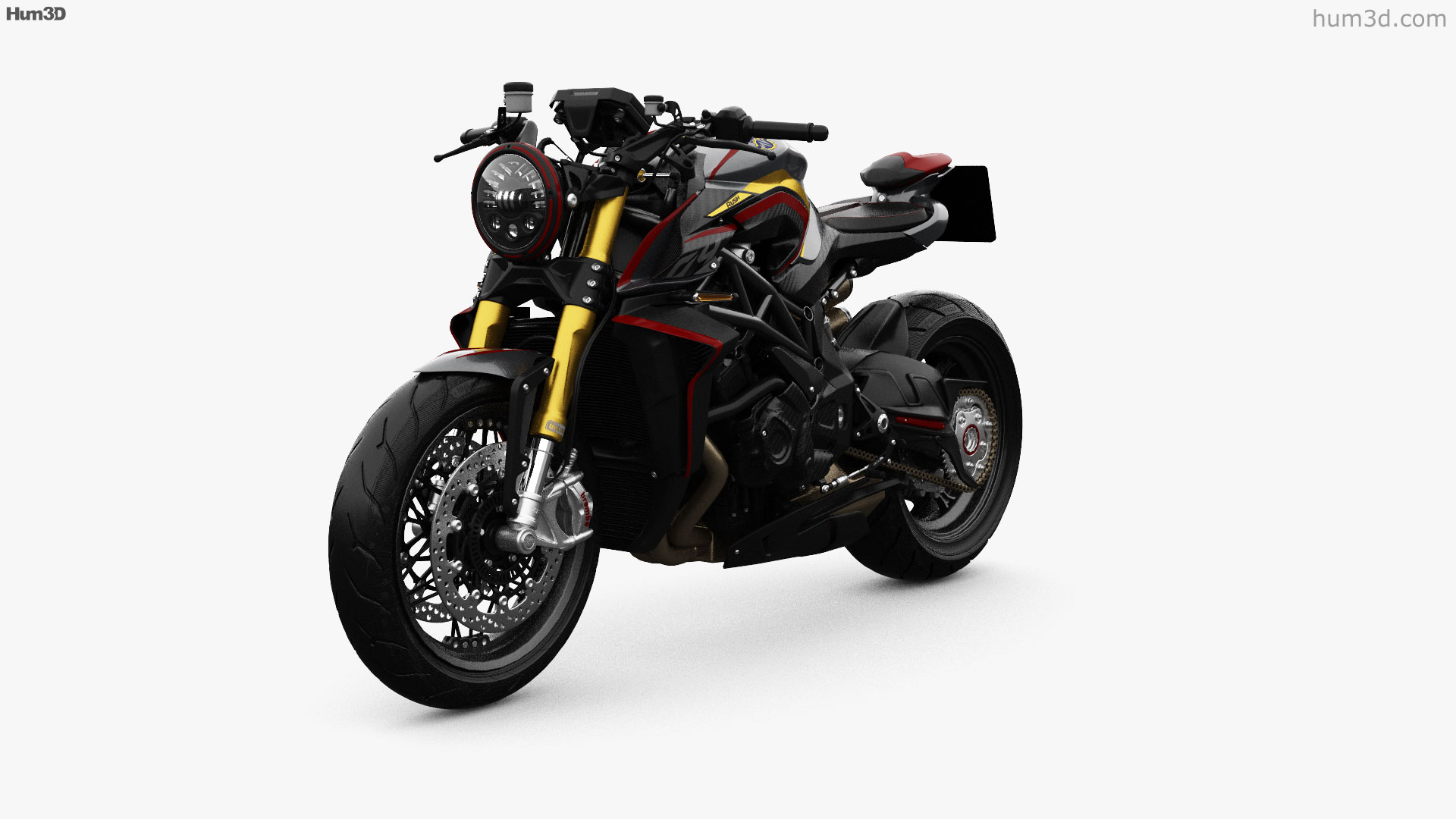 MV-Agusta Rush 1000 2025 3Dモデルの360ビュー-3DModelsストア