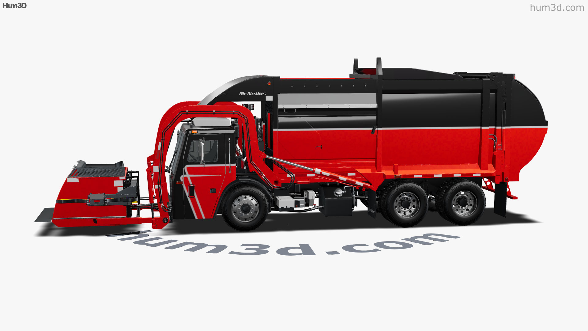 360 view of Mack TerraPro Mcneilus Garbage Truck 2016 3D model ...