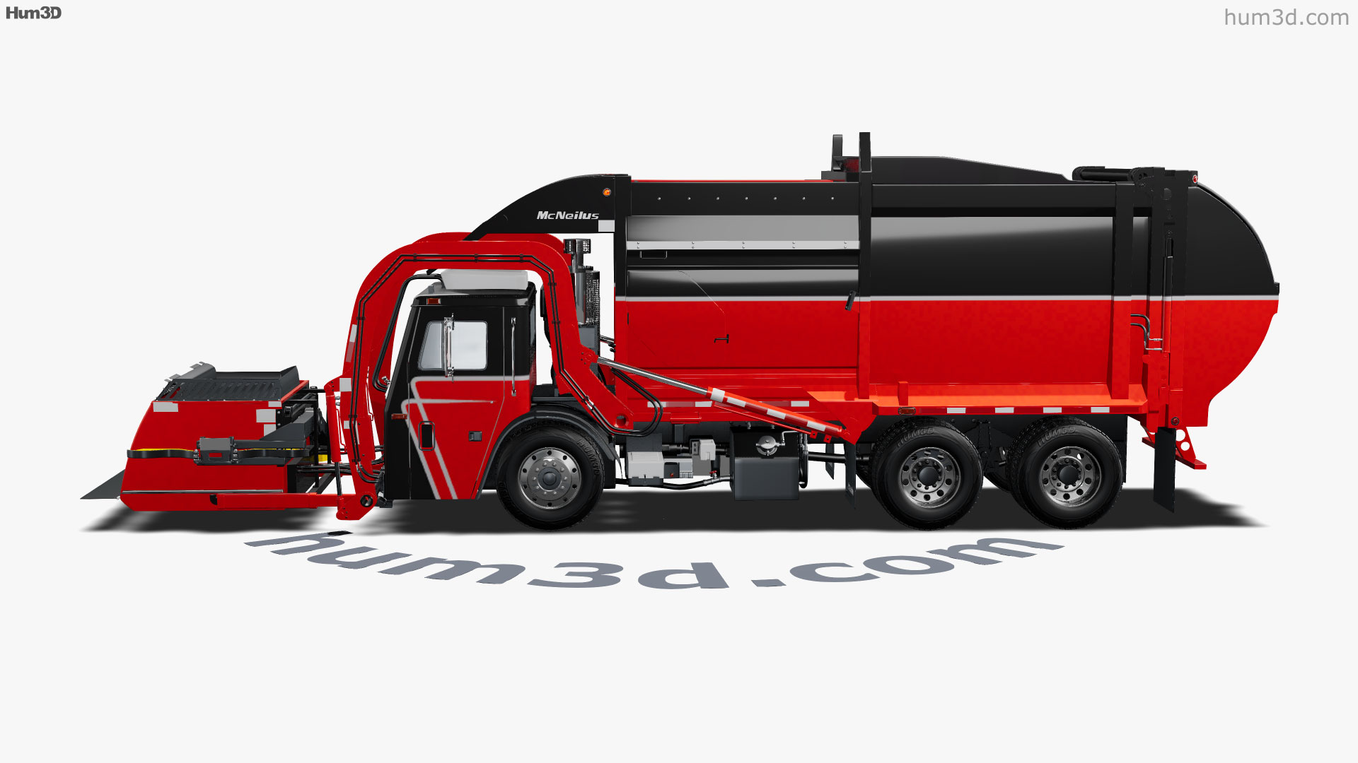 360 view of Mack TerraPro Mcneilus Garbage Truck 2016 3D model ...