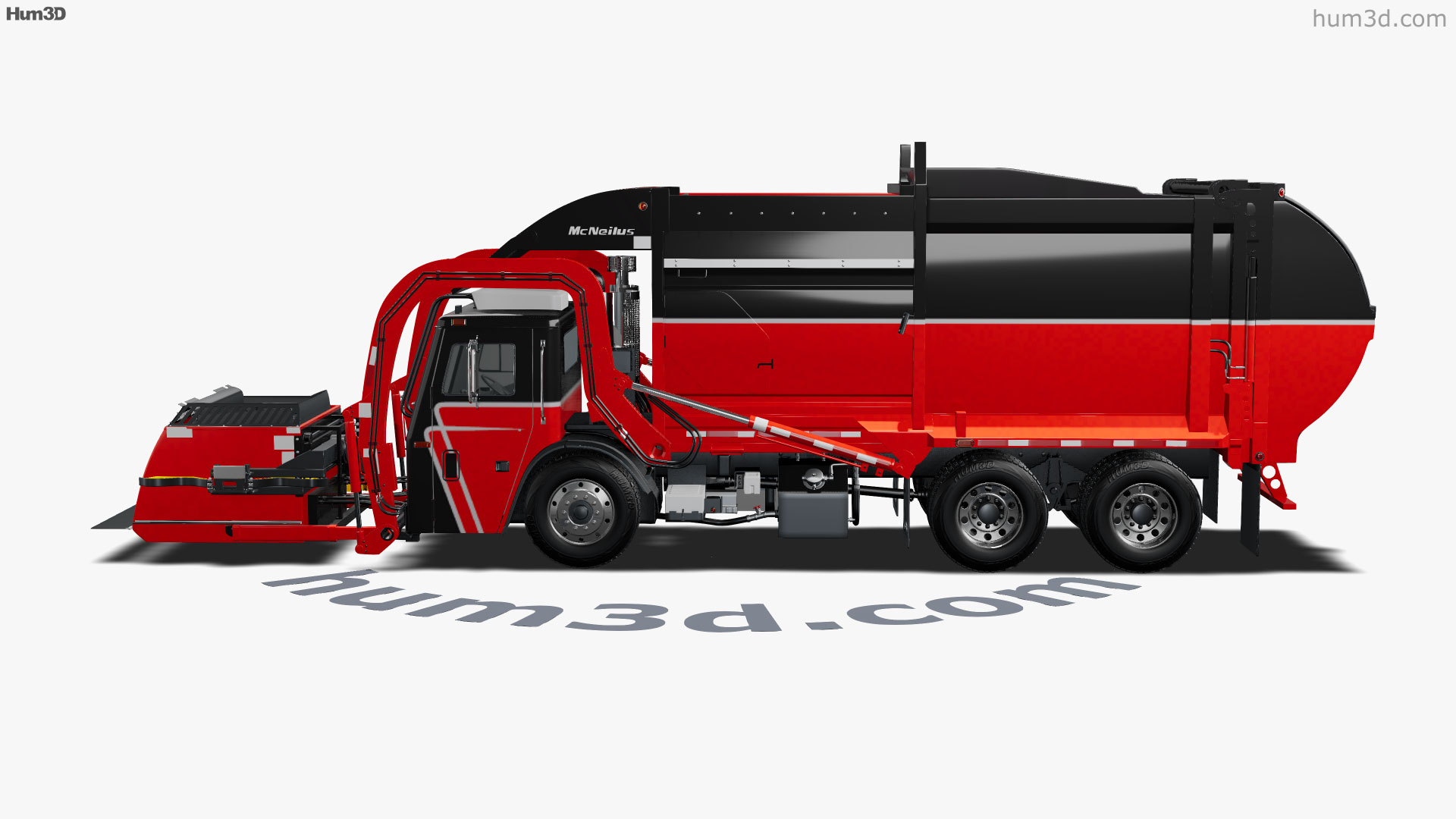 360 view of Mack TerraPro Mcneilus Garbage Truck 2016 3D model ...