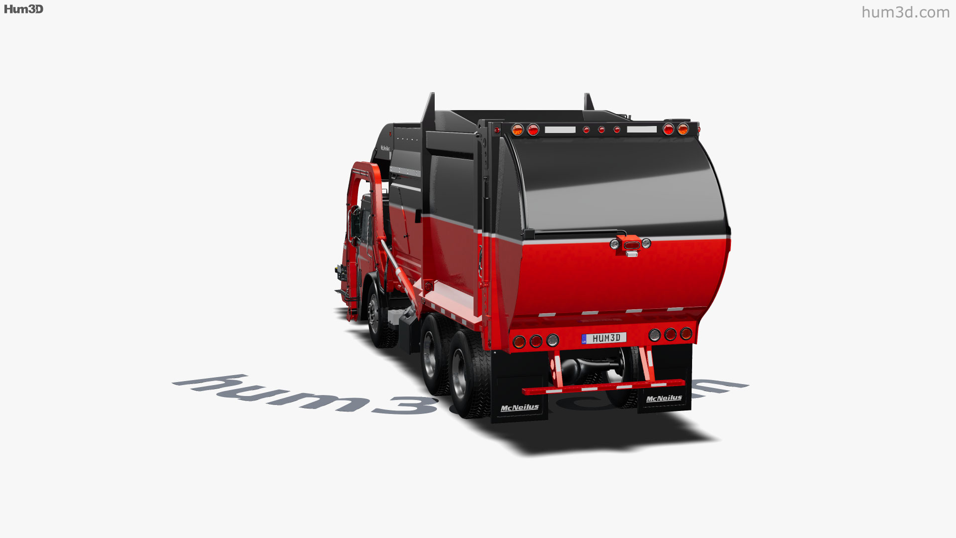360 view of Mack TerraPro Mcneilus Garbage Truck 2016 3D model ...