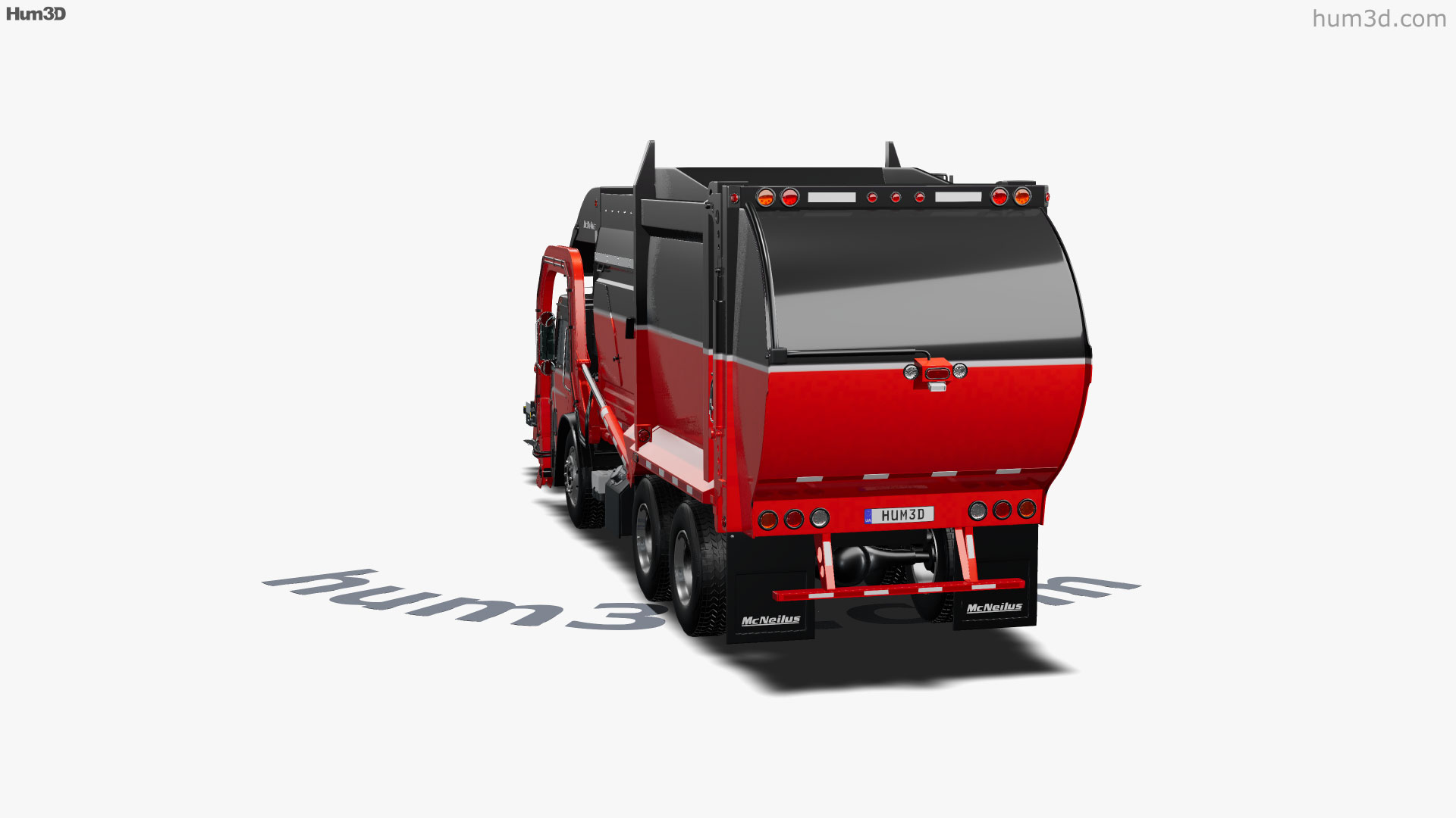 360 view of Mack TerraPro Mcneilus Garbage Truck 2016 3D model ...