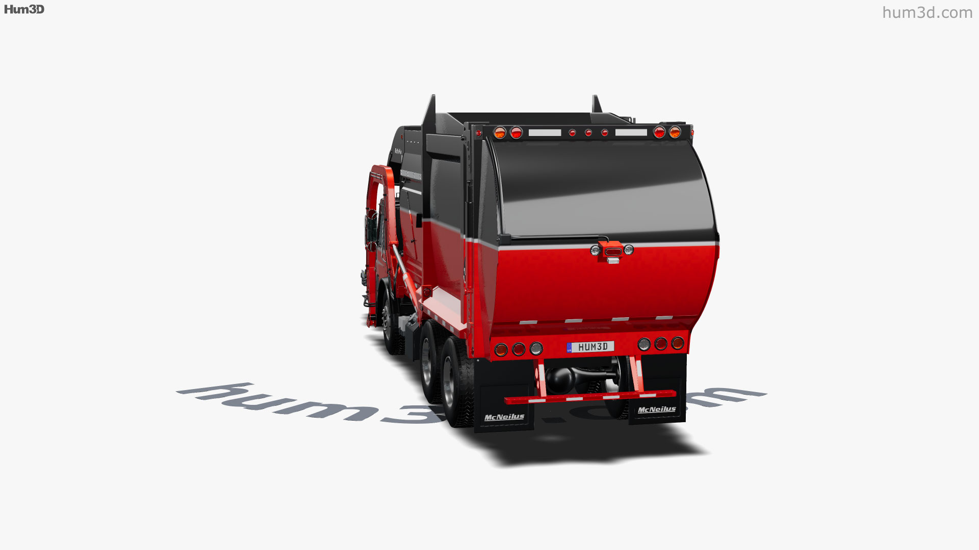 360 view of Mack TerraPro Mcneilus Garbage Truck 2016 3D model ...