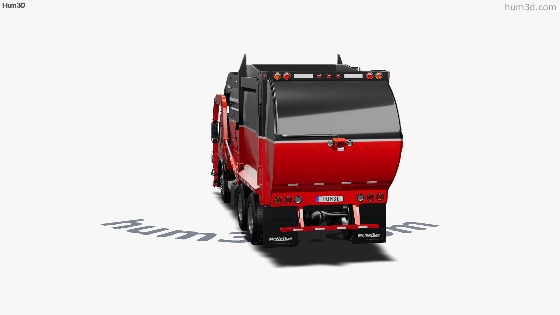 360 view of Mack TerraPro Mcneilus Garbage Truck 2016 3D model ...
