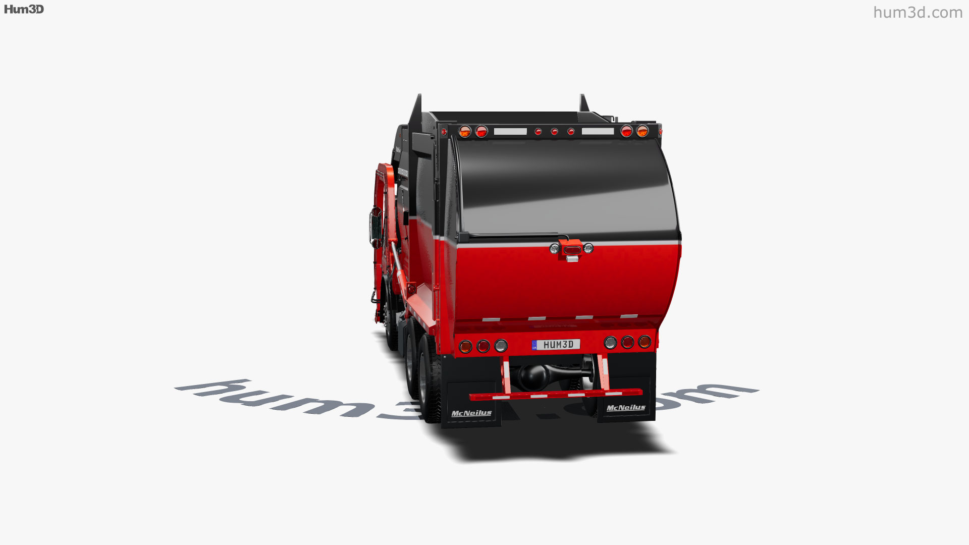 360 view of Mack TerraPro Mcneilus Garbage Truck 2016 3D model ...