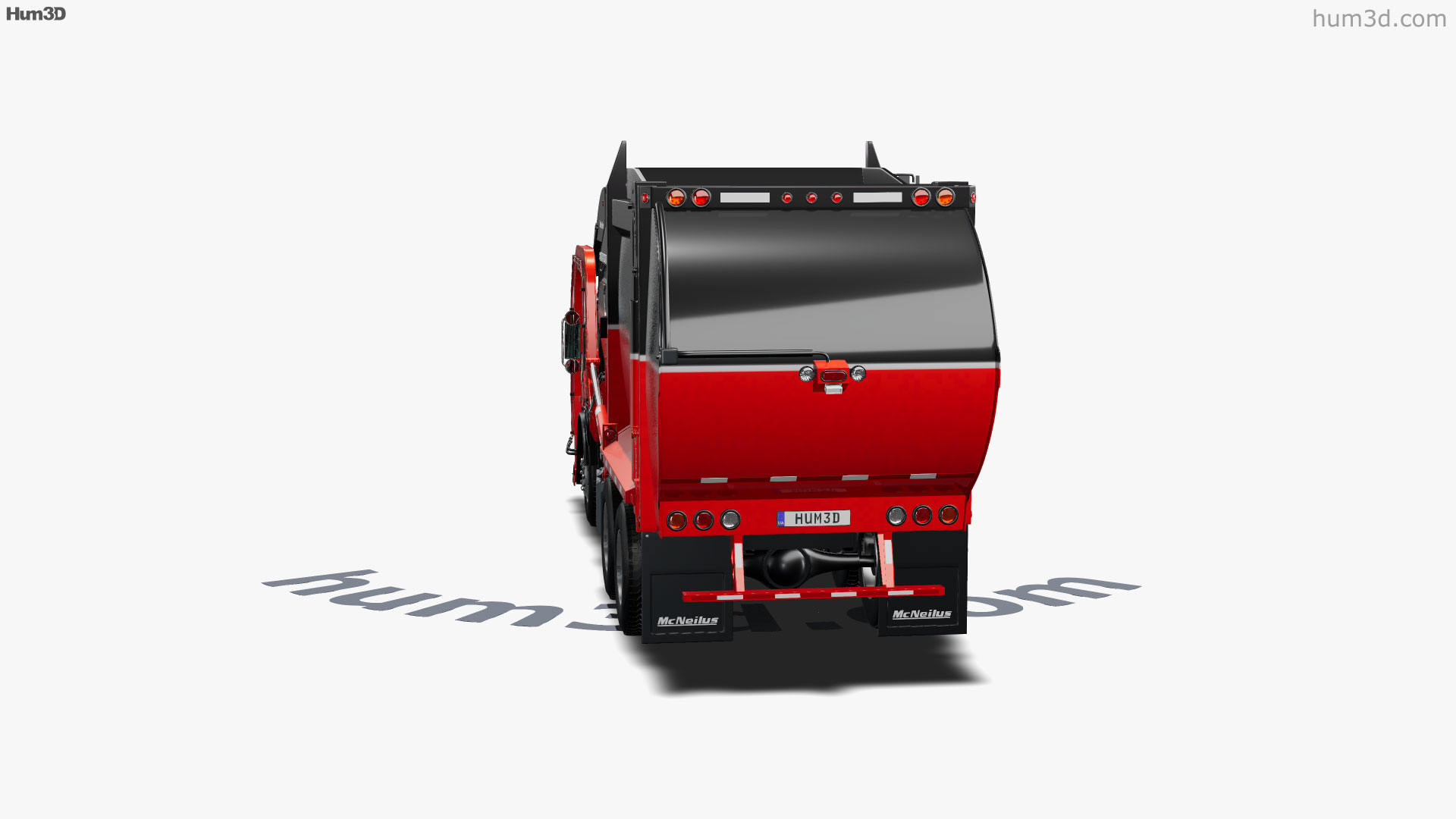 360 view of Mack TerraPro Mcneilus Garbage Truck 2016 3D model ...