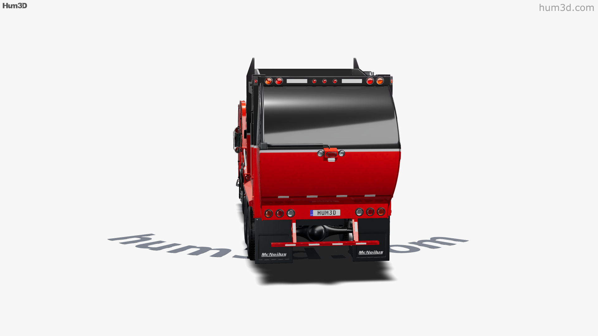 360 view of Mack TerraPro Mcneilus Garbage Truck 2016 3D model ...