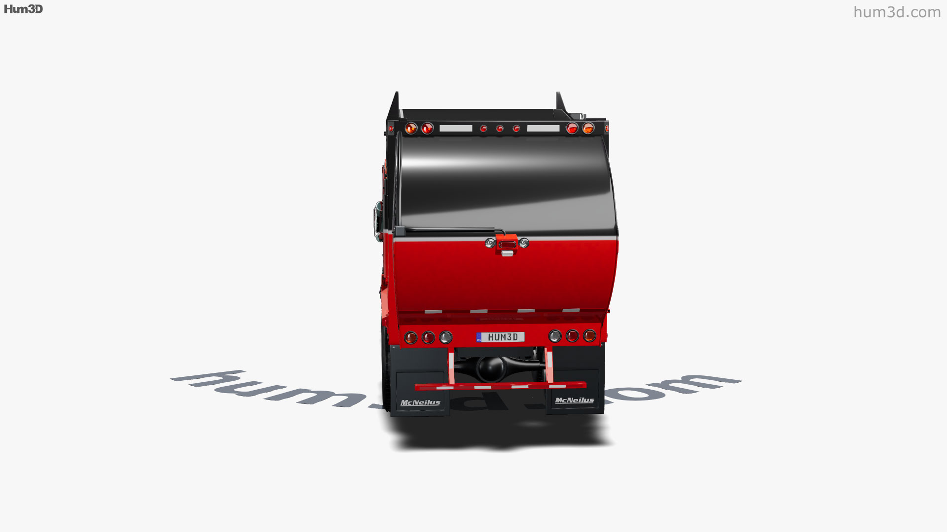360 view of Mack TerraPro Mcneilus Garbage Truck 2016 3D model ...