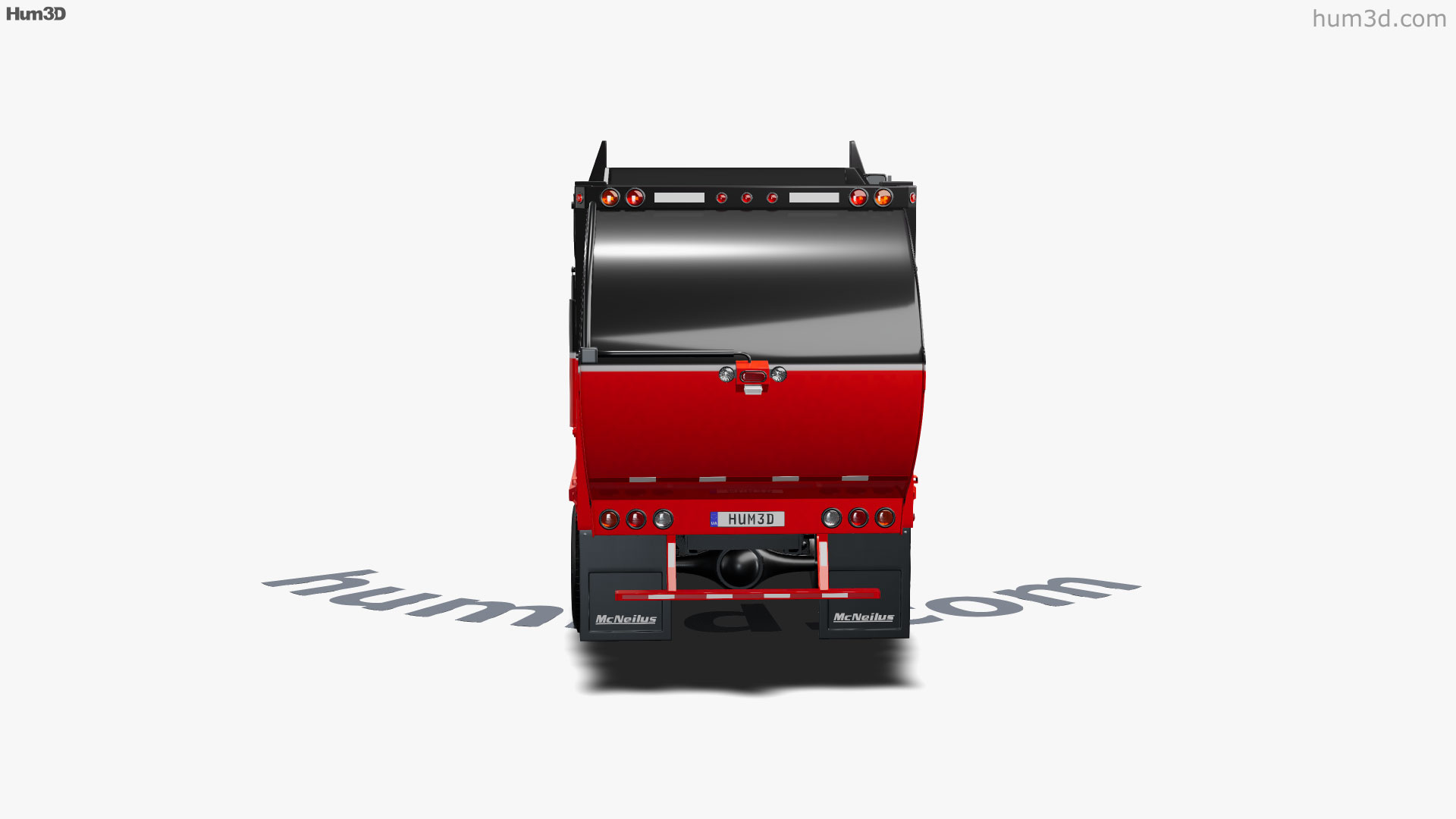 360 view of Mack TerraPro Mcneilus Garbage Truck 2016 3D model ...