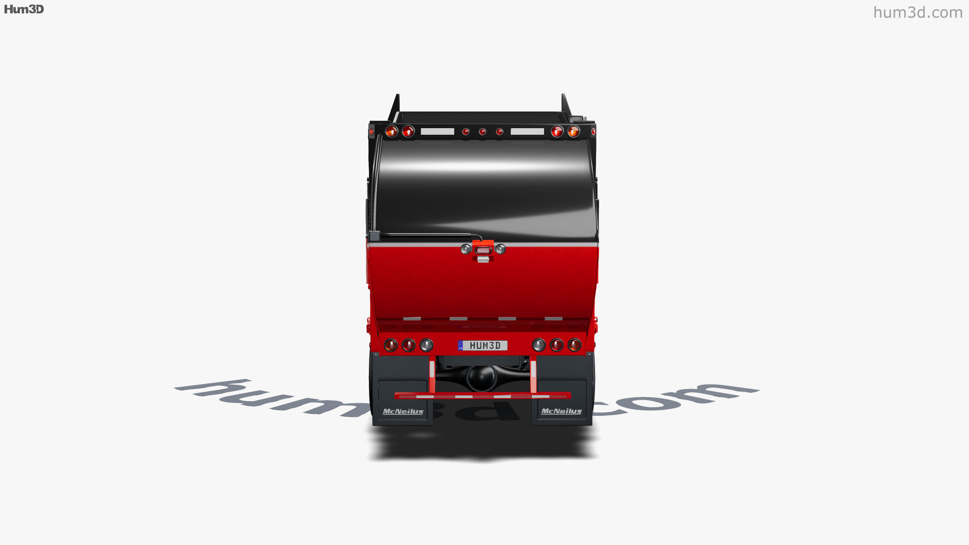 360 view of Mack TerraPro Mcneilus Garbage Truck 2016 3D model ...