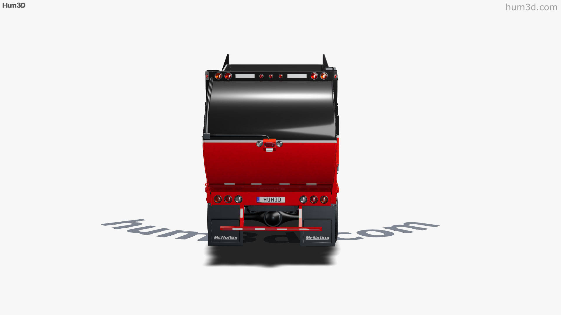 360 view of Mack TerraPro Mcneilus Garbage Truck 2016 3D model ...