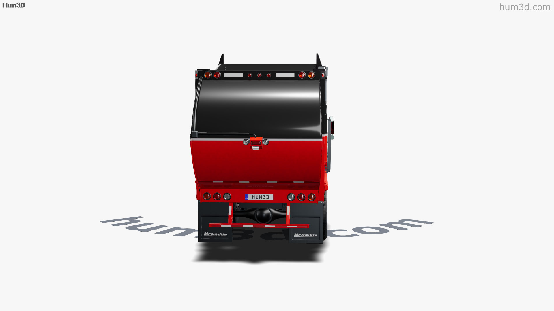 360 view of Mack TerraPro Mcneilus Garbage Truck 2016 3D model ...