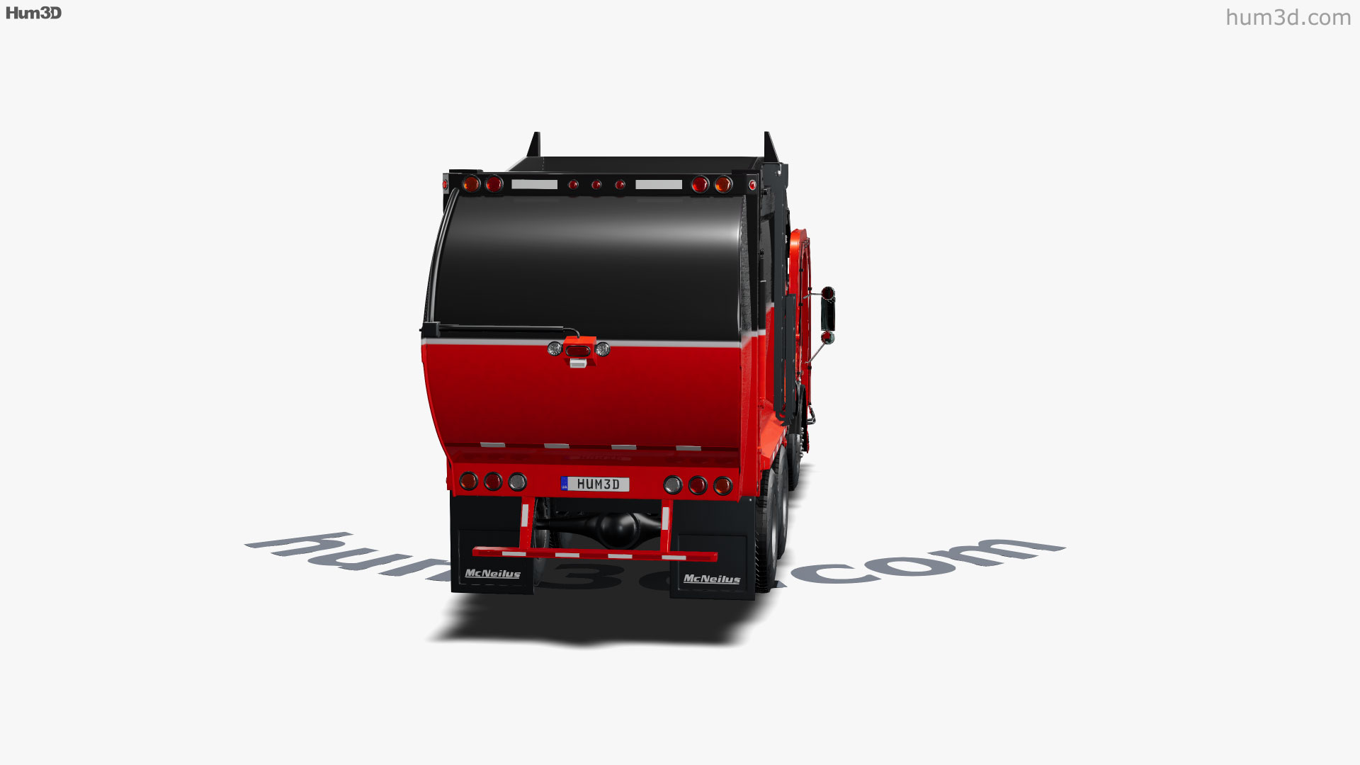 360 view of Mack TerraPro Mcneilus Garbage Truck 2016 3D model ...