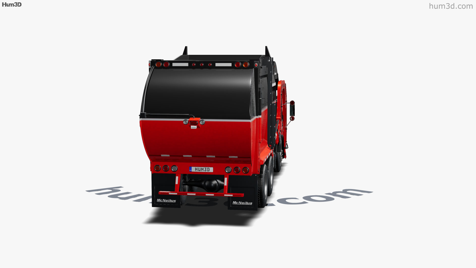 360 view of Mack TerraPro Mcneilus Garbage Truck 2016 3D model ...