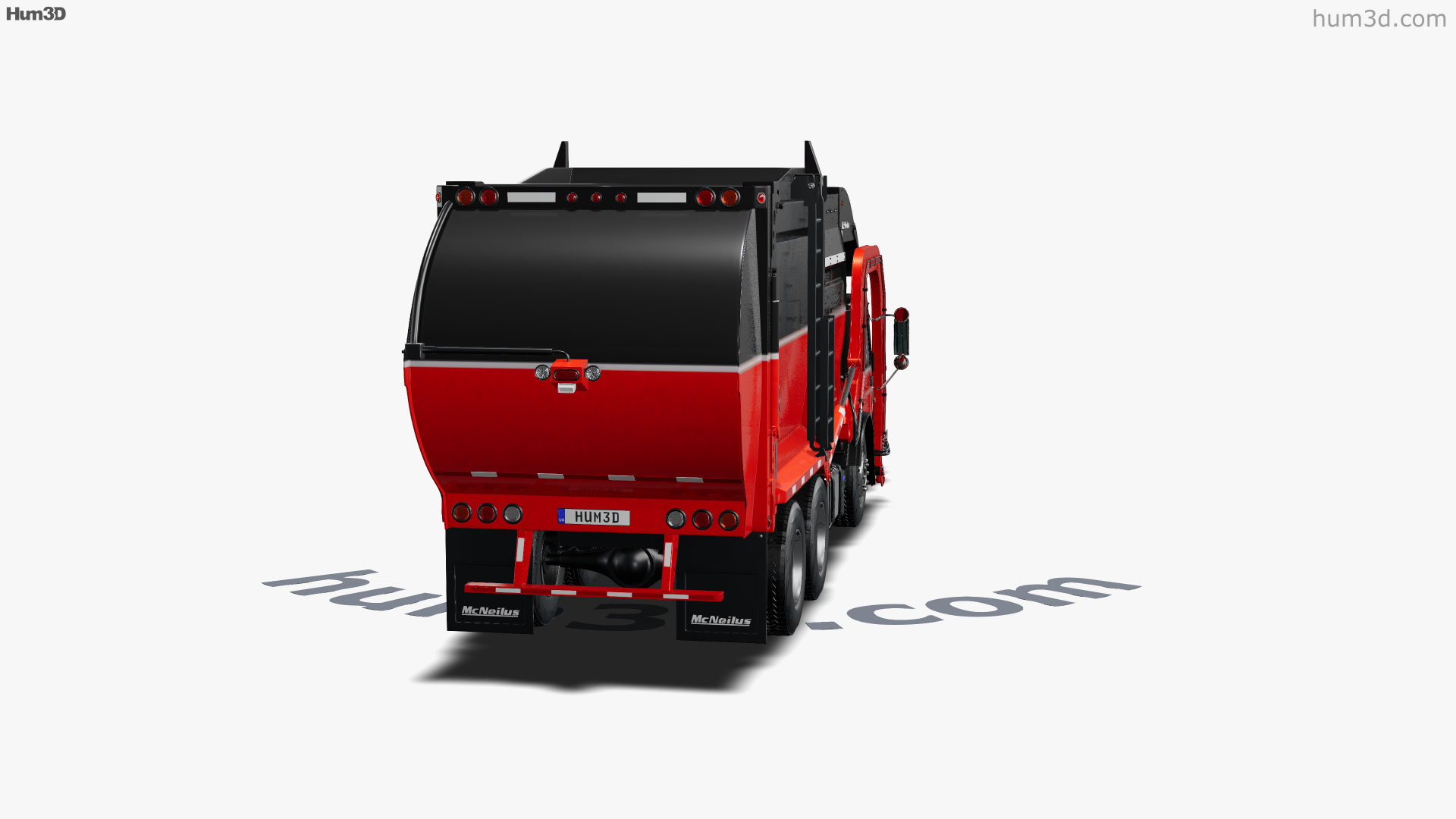 360 view of Mack TerraPro Mcneilus Garbage Truck 2016 3D model ...