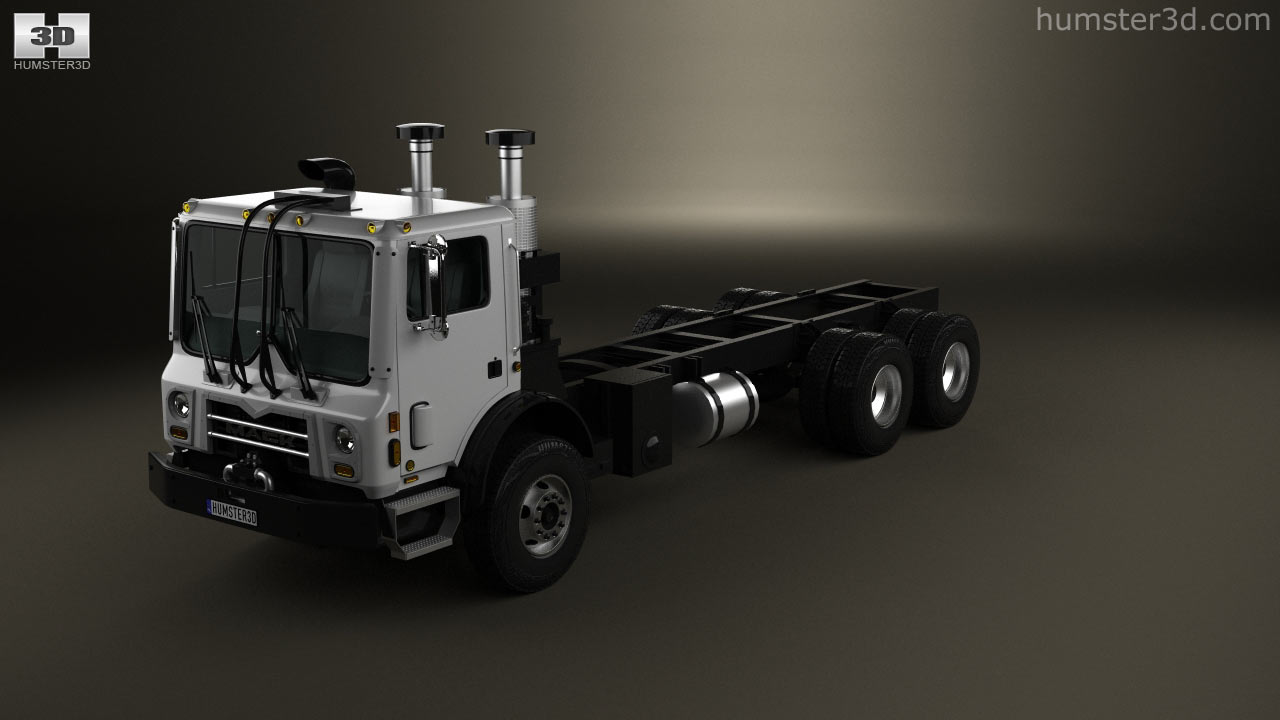 360 view of Mack Terrapro Chassis Truck 2014 3D model - 3DModels store