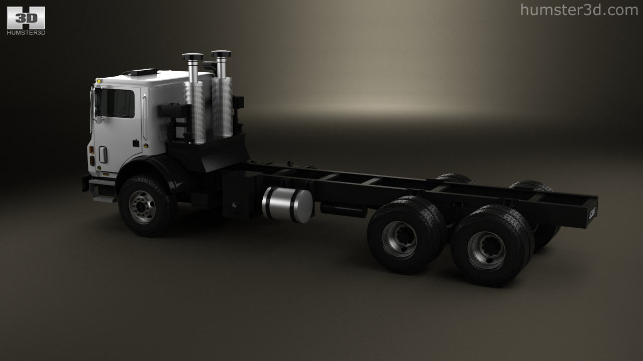 360 view of Mack Terrapro Chassis Truck 2014 3D model - 3DModels store