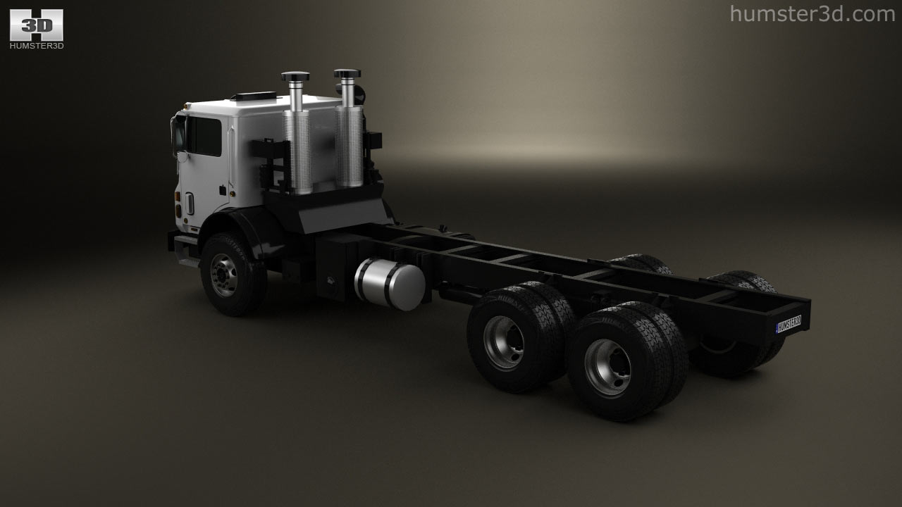 360 view of Mack Terrapro Chassis Truck 2014 3D model - 3DModels store