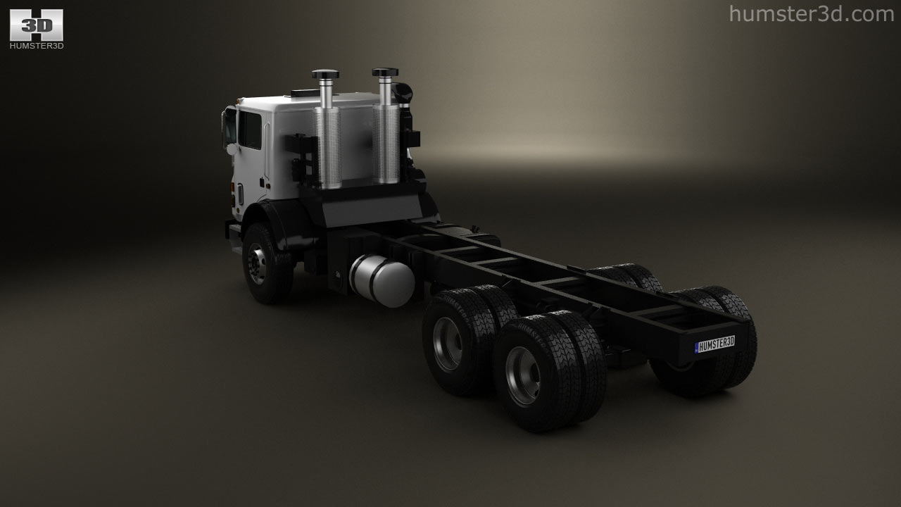 360 view of Mack Terrapro Chassis Truck 2014 3D model - 3DModels store