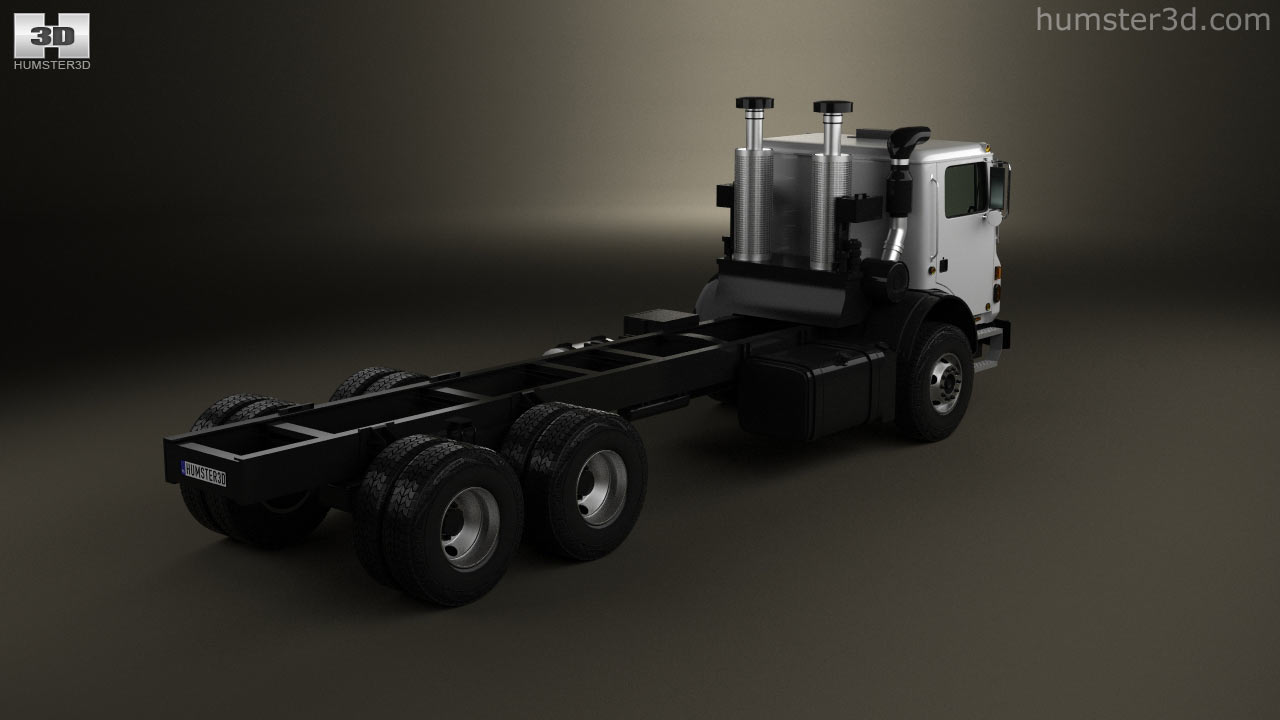 360 view of Mack Terrapro Chassis Truck 2007 3D model - 3DModels store
