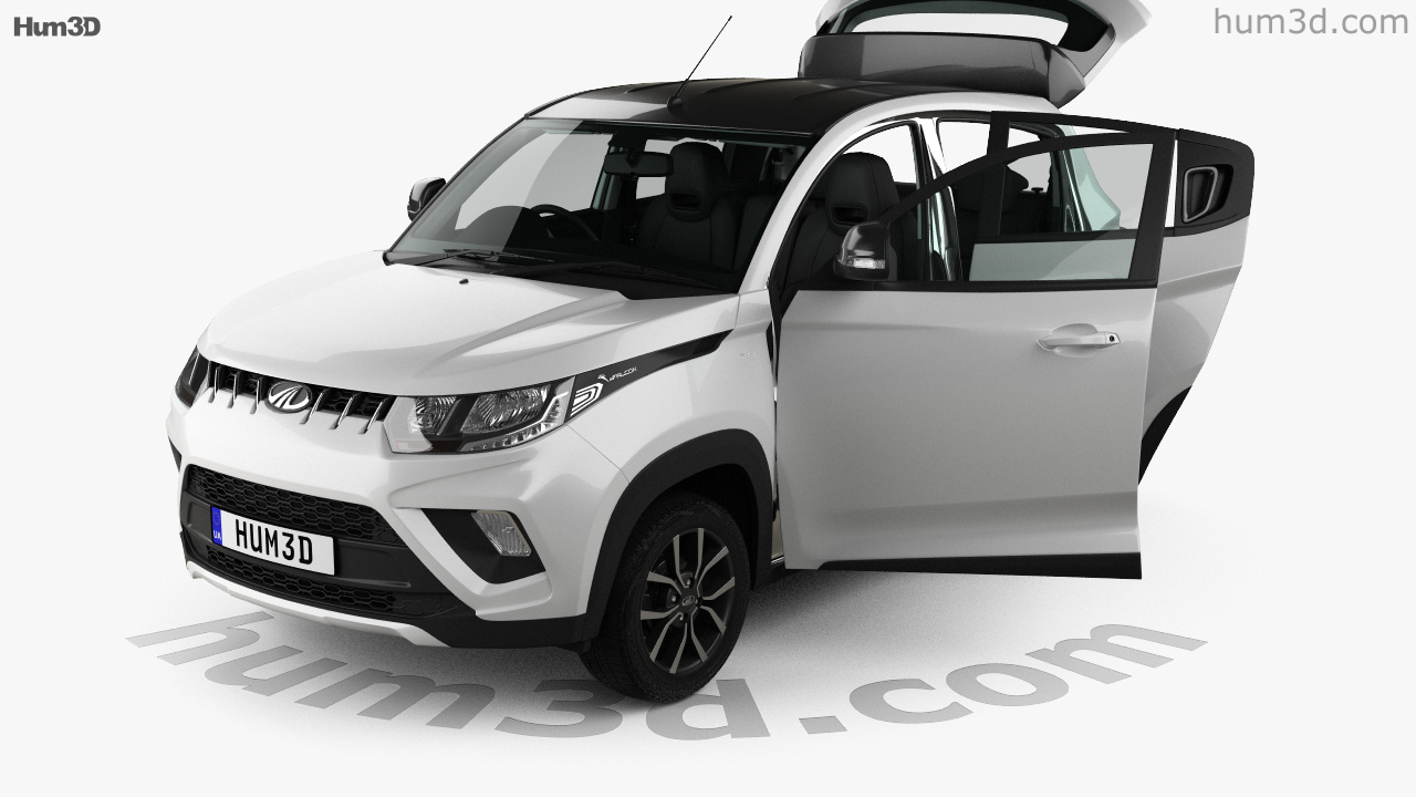360 view of Mahindra KUV 100 with HQ interior 2021 3D model - 3DModels ...