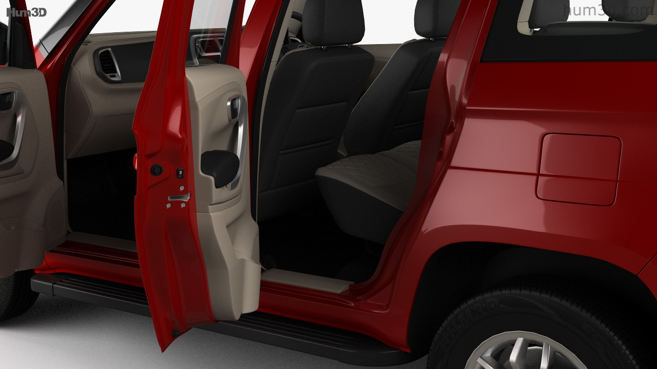 360 view of Mahindra TUV300 with HQ interior 2018 3D model - 3DModels store