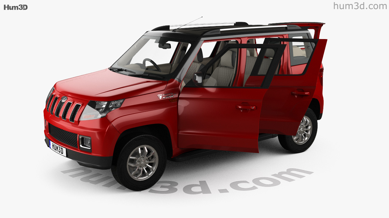 360 view of Mahindra TUV300 with HQ interior 2018 3D model - 3DModels store
