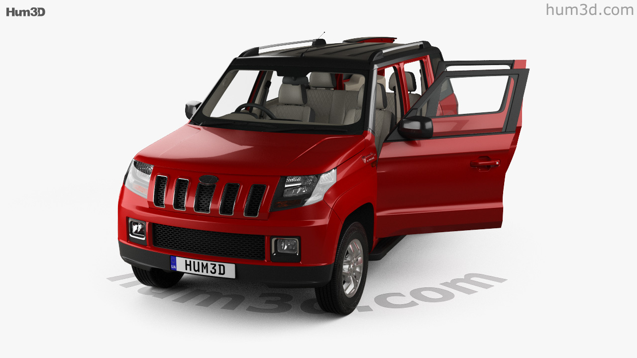 360 view of Mahindra TUV300 with HQ interior 2018 3D model - 3DModels store