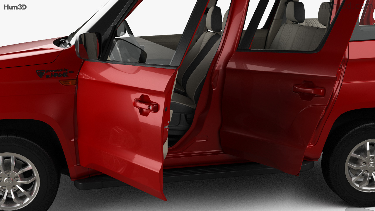 360 view of Mahindra TUV300 with HQ interior 2018 3D model - 3DModels store
