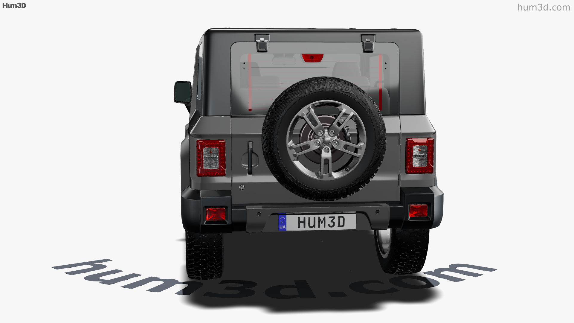 360 view of Mahindra Thar 2024 3D model - 3DModels store