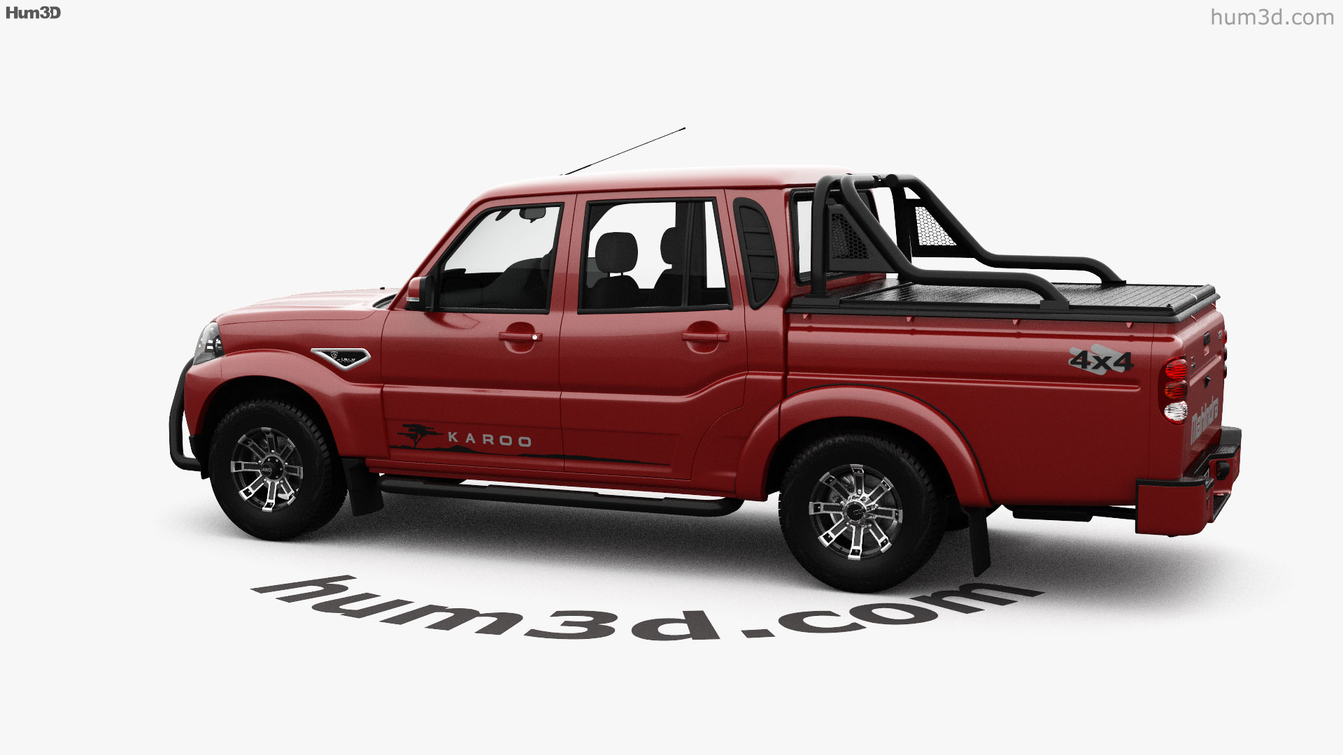 360 view of Mahindra Pik Up Double Cab Karoo 2024 3D model - 3DModels store