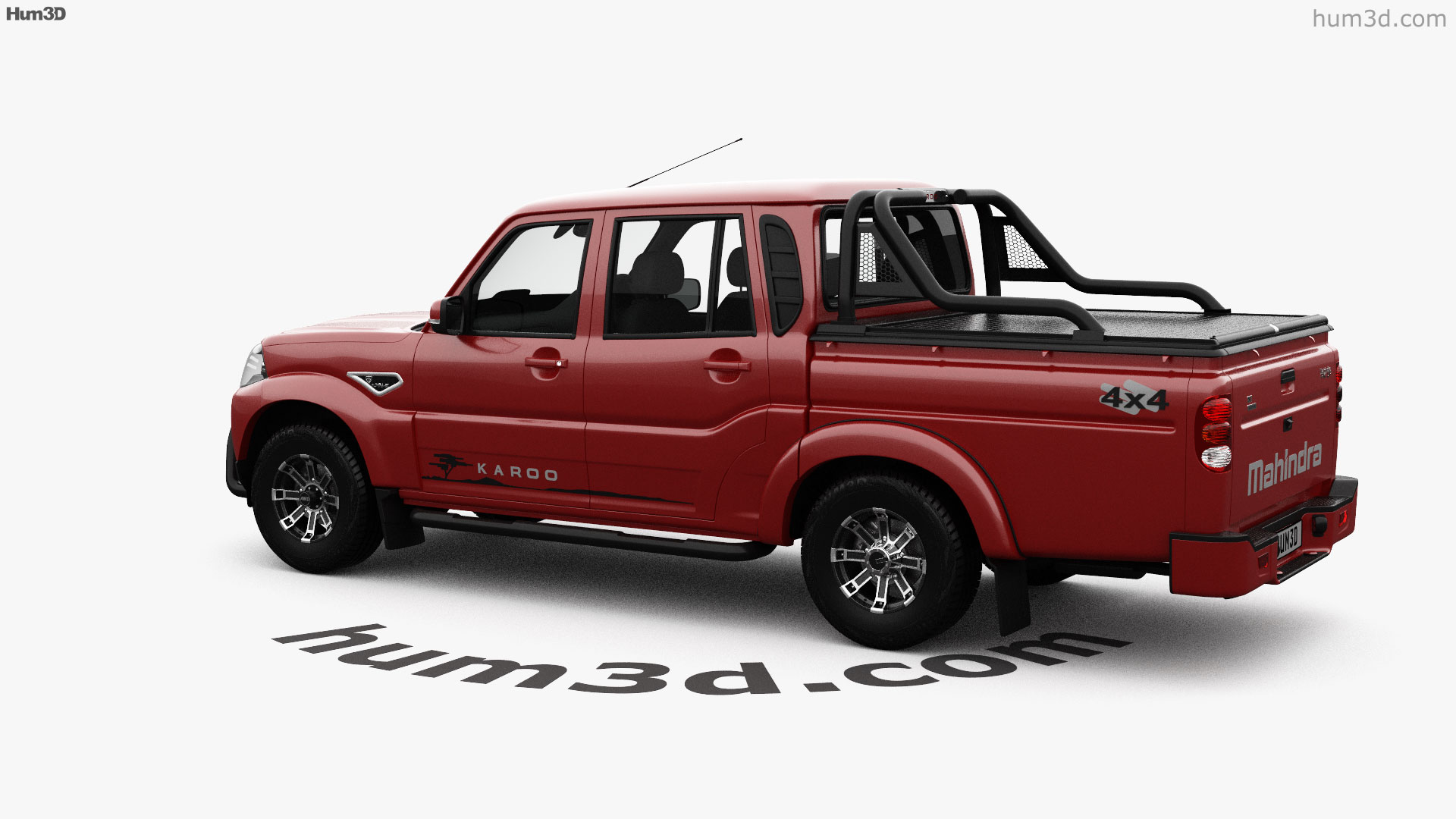 360 view of Mahindra Pik Up Double Cab Karoo 2024 3D model - 3DModels store
