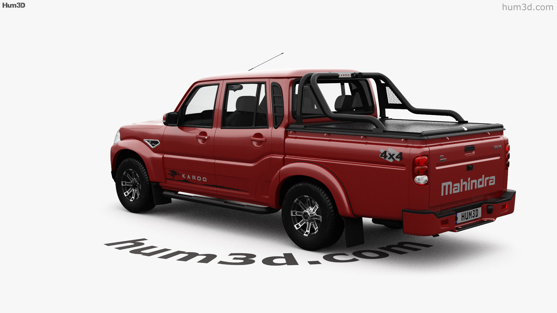 360 view of Mahindra Pik Up Double Cab Karoo 2024 3D model - 3DModels store
