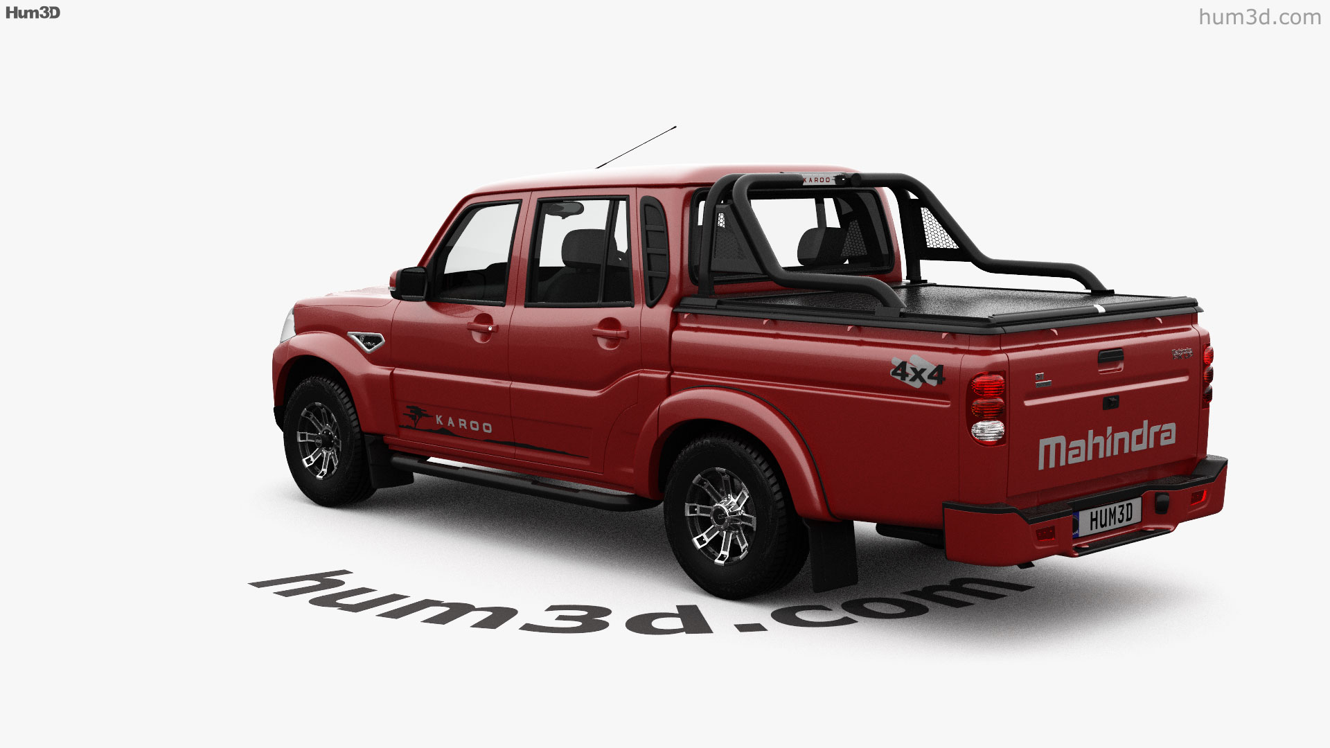 360 view of Mahindra Pik Up Double Cab Karoo 2024 3D model - 3DModels store