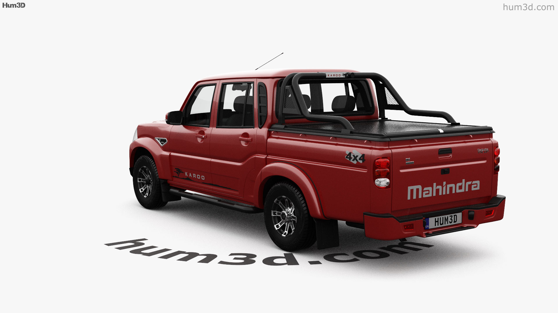 360 view of Mahindra Pik Up Double Cab Karoo 2024 3D model - 3DModels store